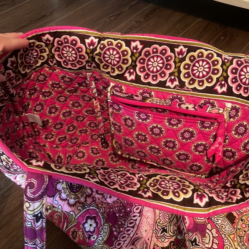 Vera Bradley Pink Paisley Large Shoulder Tote (Unsure… - Gem